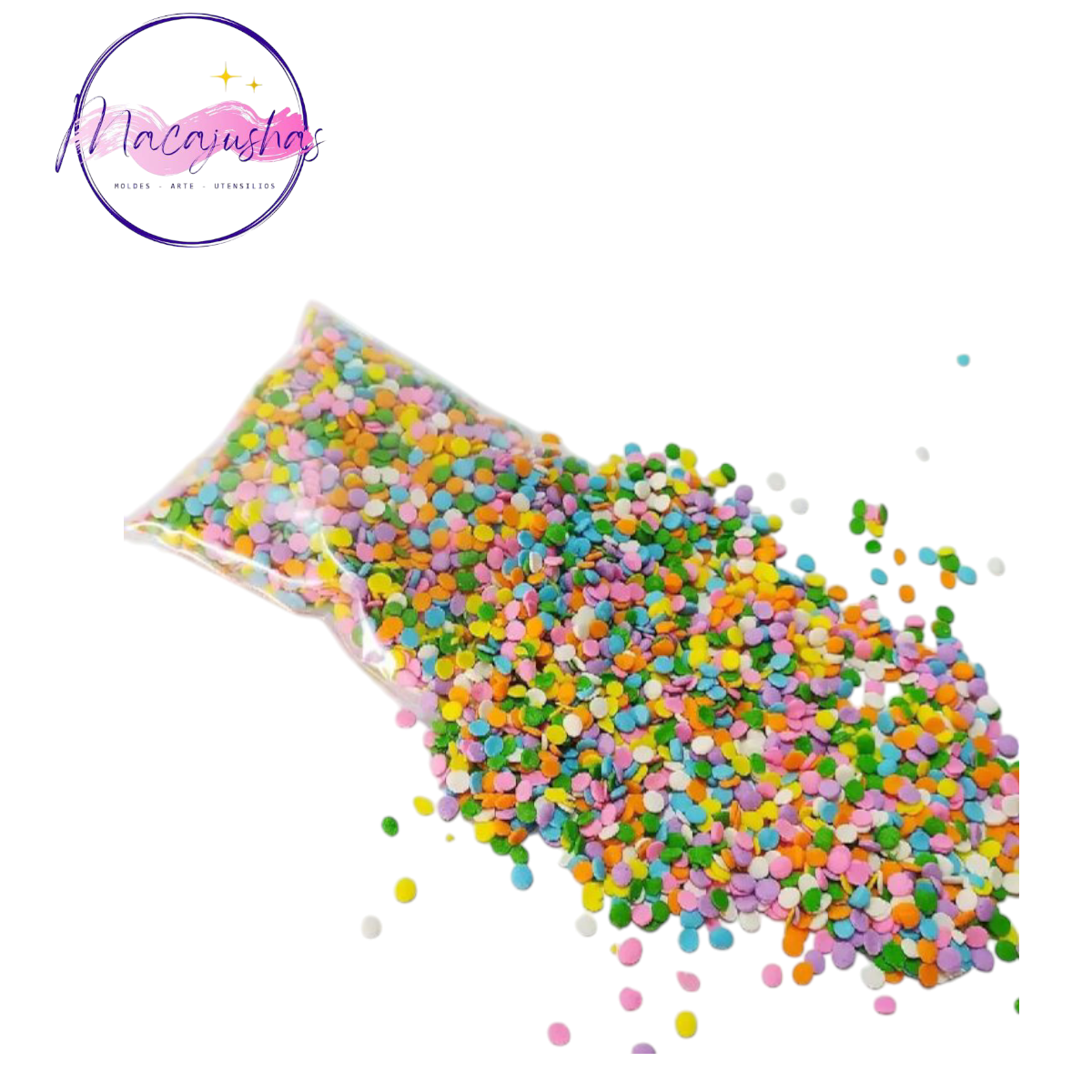 Confeti Pastel x 50 grs - moldesmacajushas.com.co